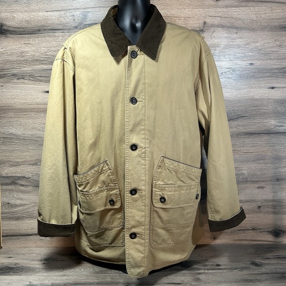 Orvis | Jackets & Coats | Orvis Chore Coat Barn Jacket Corduroy Collar ...